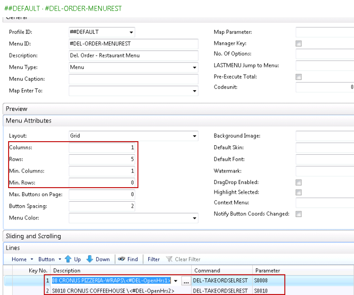 The Delivery Order Panel