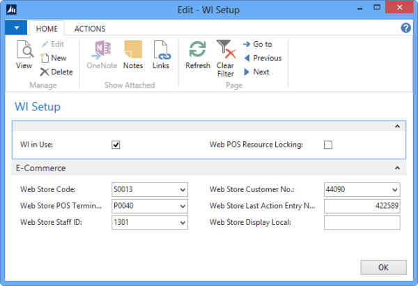 Web Integration, Setup